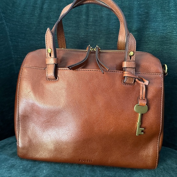 Fossil | Bags | Fossil Rachel Satchel In Brown | Poshmark